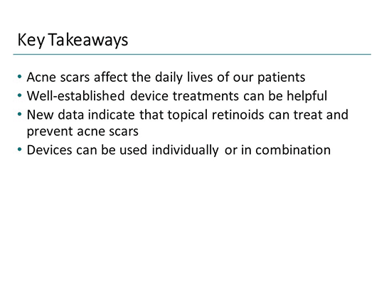 Acne Scars Run Deep: Effective Approaches for Patients at Risk