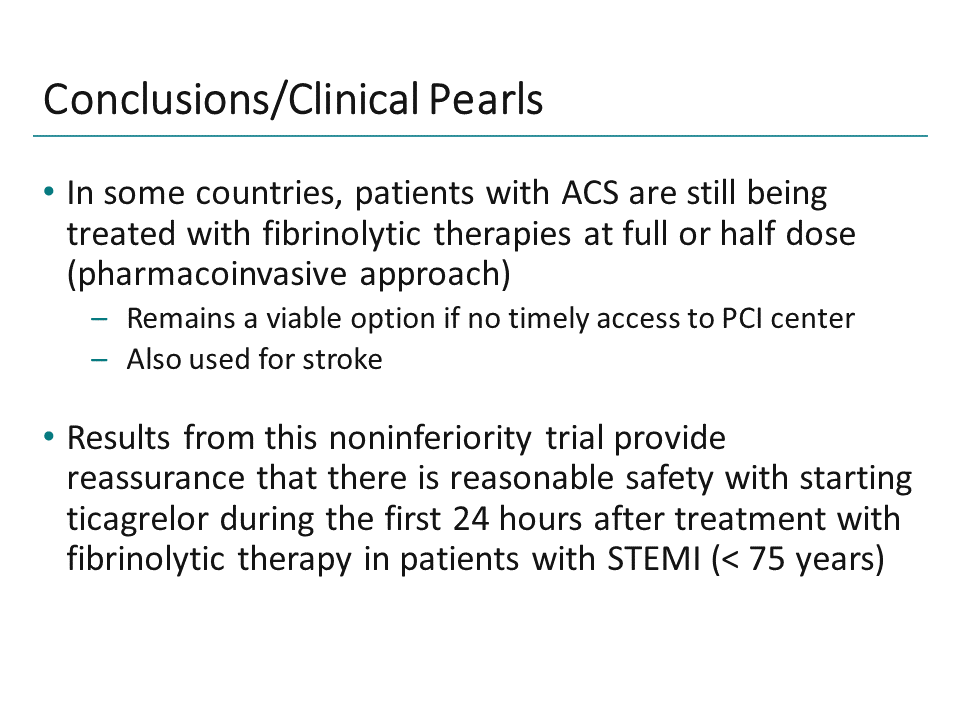 Emerging Data on ACS Management From ACC