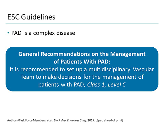 Latest Perspectives in PAD: How to Improve Outcomes