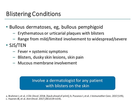 Clinical Pearls on the Management of Immune-Mediated AEs Affecting the Skin