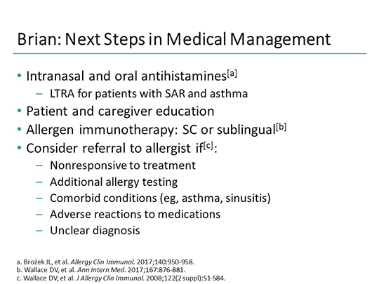 Seasonal Allergic Rhinitis: Guideline Updates Applied to Clinical Cases