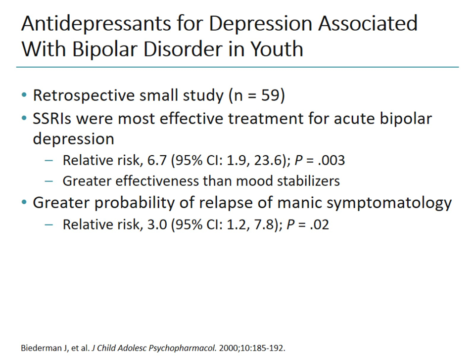 Scientific Update: Therapeutic Considerations for Pediatric Bipolar ...