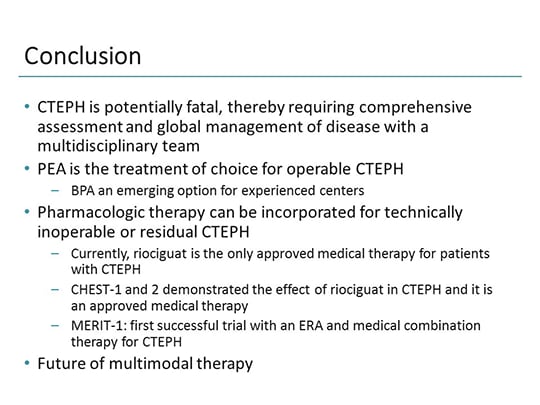New Treatments for CTEPH: What Do the Latest Data Suggest? (A Journal ...