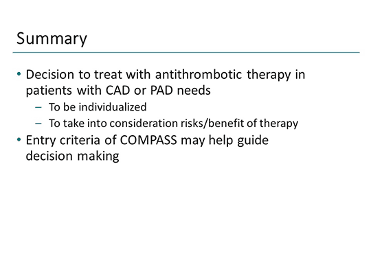 Risk Stratification in CAD and PAD: Which Patient Will Benefit From ...