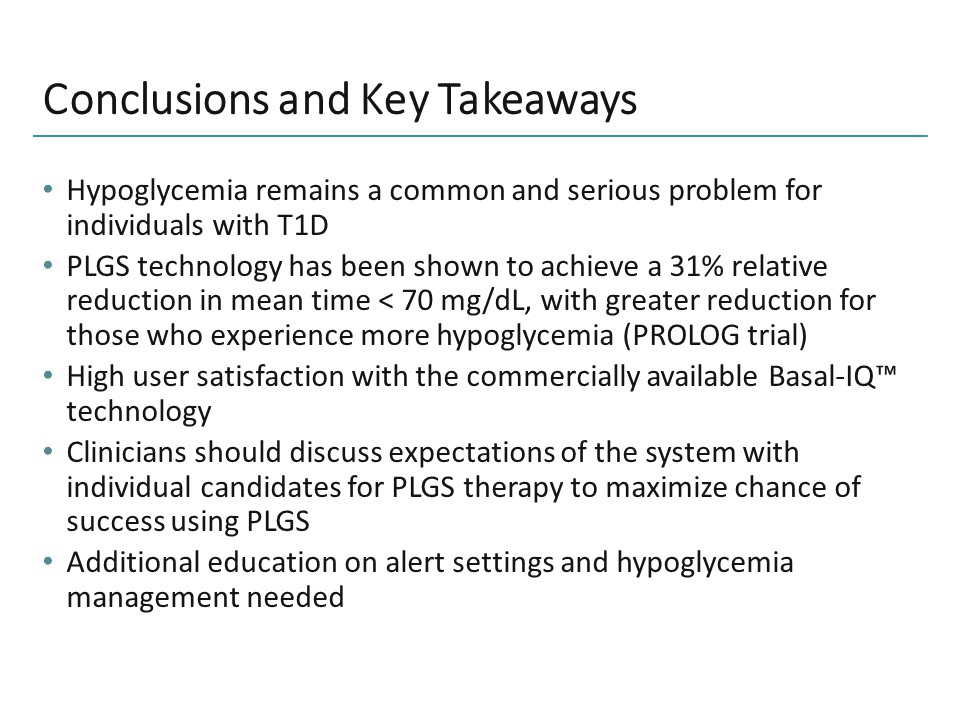 Predictive Low Glucose Suspend (PLGS): Future of Diabetes Management ...