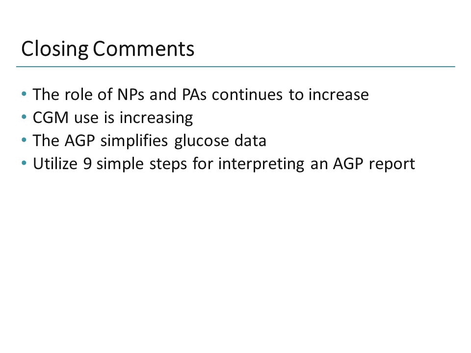 NP and PA Expert Exchange: Utilizing CGM Data Effectively