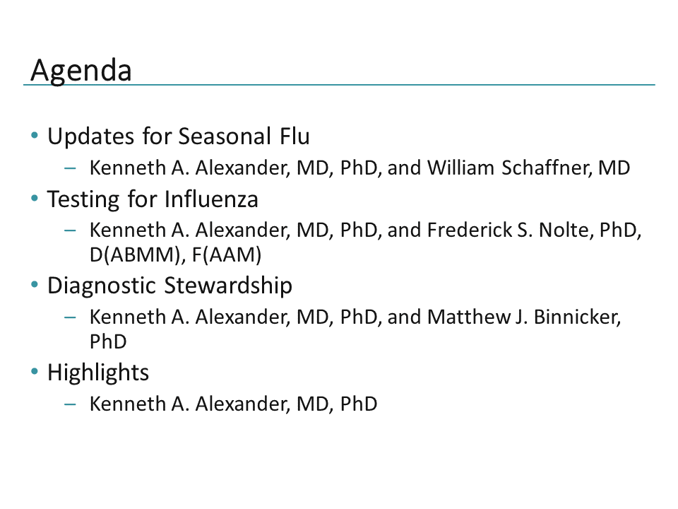 Key Considerations in Diagnosing the Flu