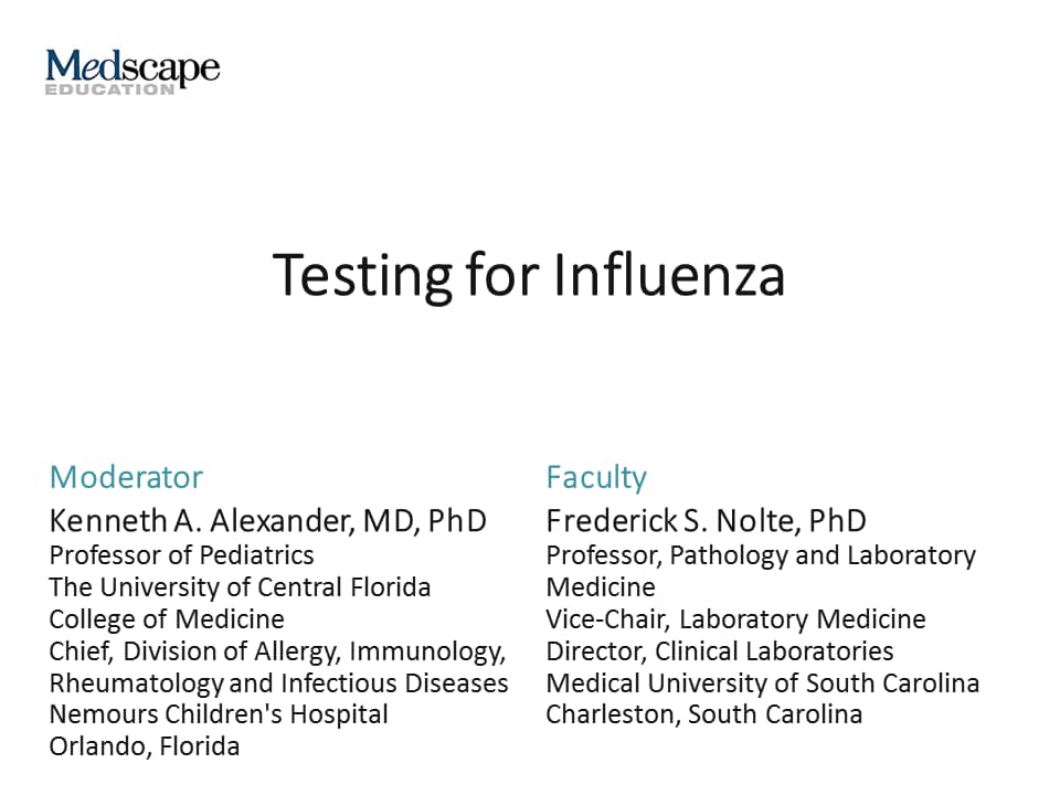 Key Considerations in Diagnosing the Flu