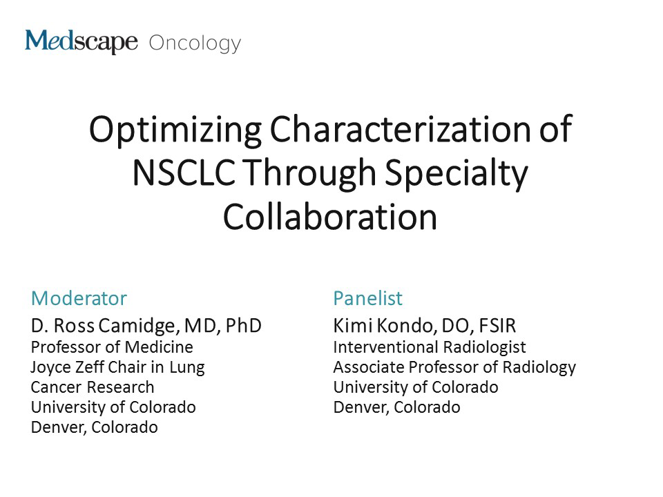 Optimizing Characterization of NSCLC Through Specialty Collaboration ...
