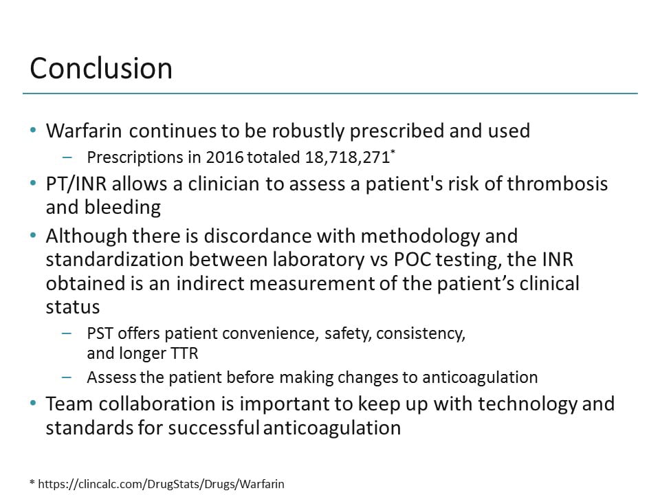 Point-of-Care vs Laboratory INR Testing to Optimize Anticoagulation ...
