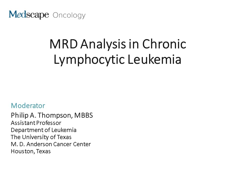 MRD Analysis in Chronic Lymphocytic Leukemia
