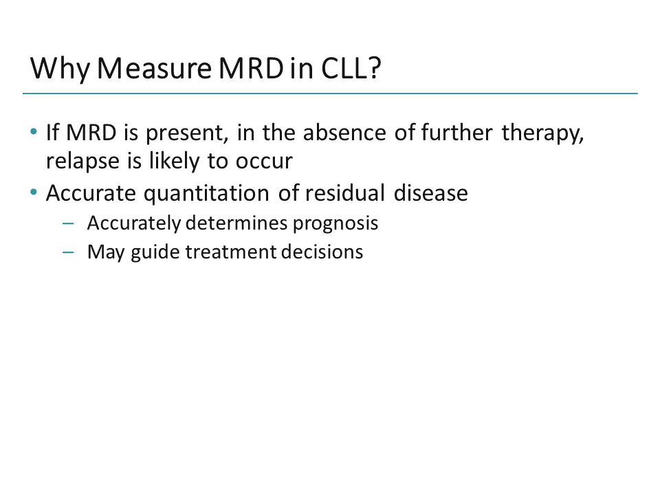 MRD Analysis in Chronic Lymphocytic Leukemia