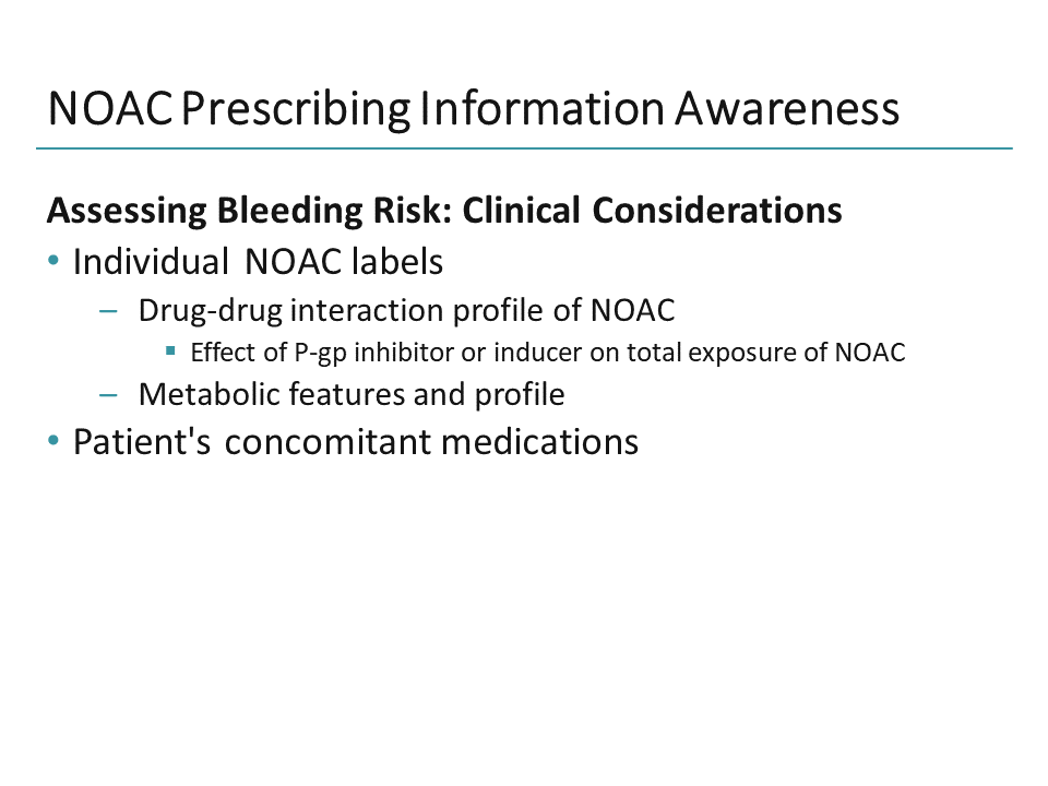 NOACs and Renal Impairment: Addressing Common Concerns