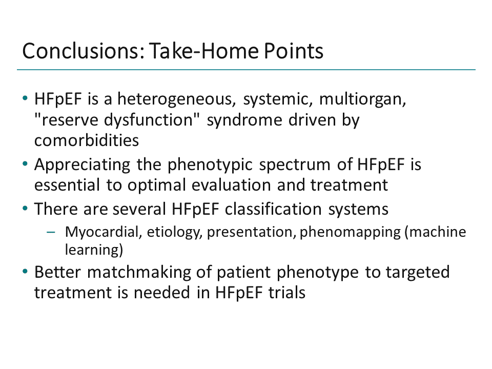 Heart Failure With Preserved EF: What Do We Mean by Patient Heterogeneity?