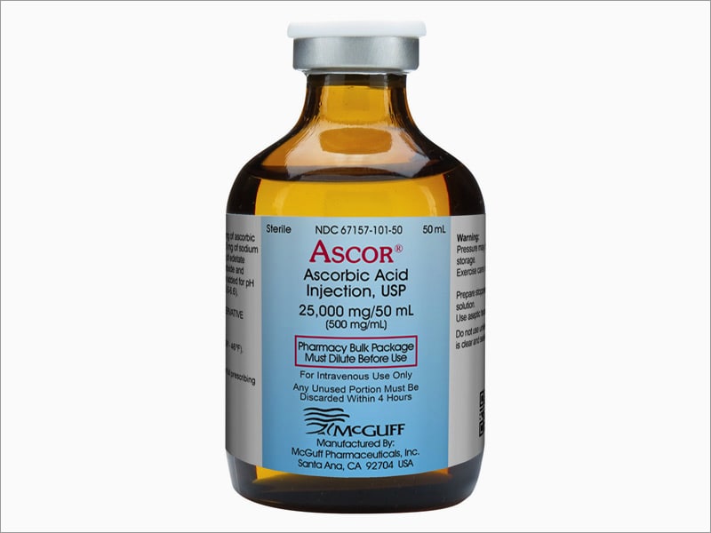 La FDA aprueba el ácido ascórbico inyectable para el escorbuto