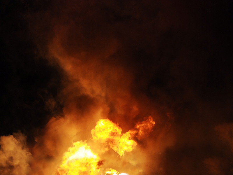 Operativo especial para atención a pacientes quemados por la explosión