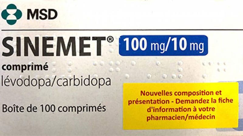 Sinemet® LP 200 mg/50 mg : remise à disposition de comprimés modifiés