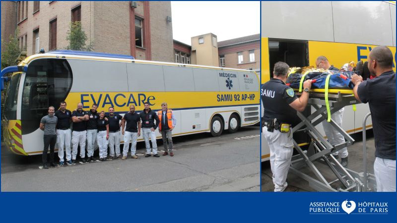 Évacuation de victimes : l’unité hospitalière mobile EVACARe reprend du service pendant les JO