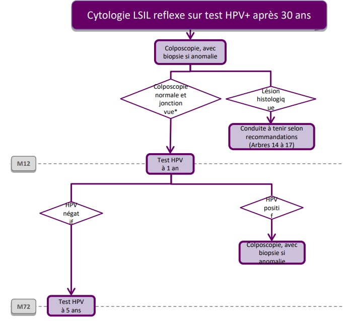 Nouvelles recommandations pour les femmes ayant un test HPV+
