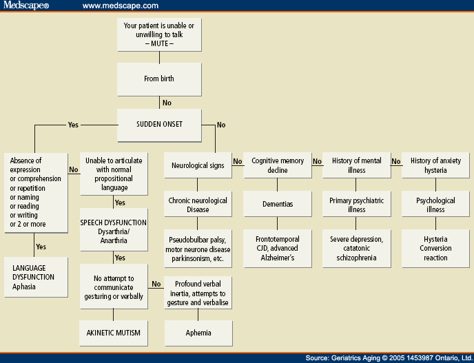 Mutism in the Older Adult
