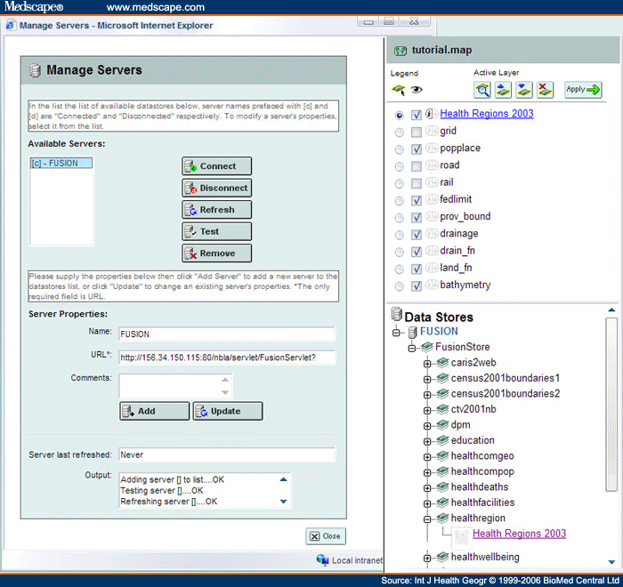 Publishing Your Health Maps and Connecting to Remote WMS Sources