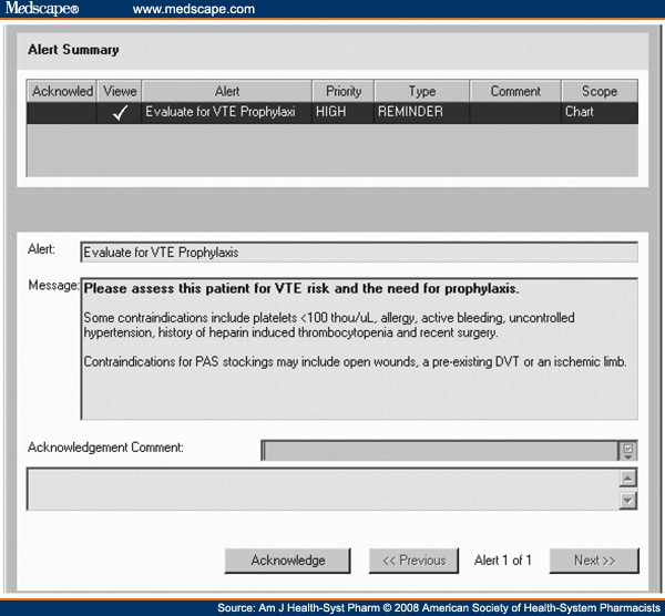 Assessing Medical Patients' Need for Venous Thromboembolism Prophylaxis ...