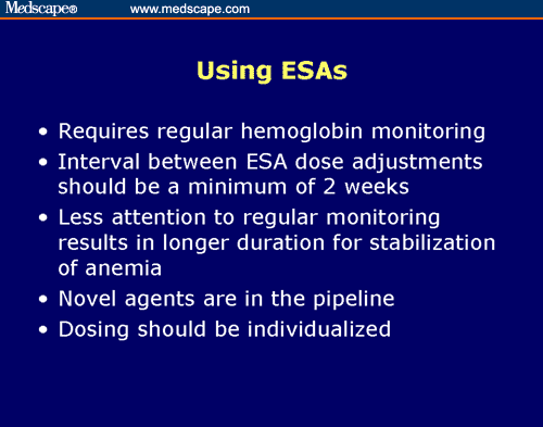 Management of Anemia of Chronic Kidney Disease Through Pharmacy