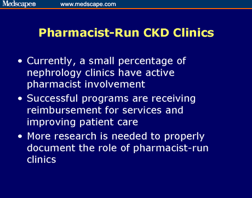 Management of Anemia of Chronic Kidney Disease Through Pharmacy