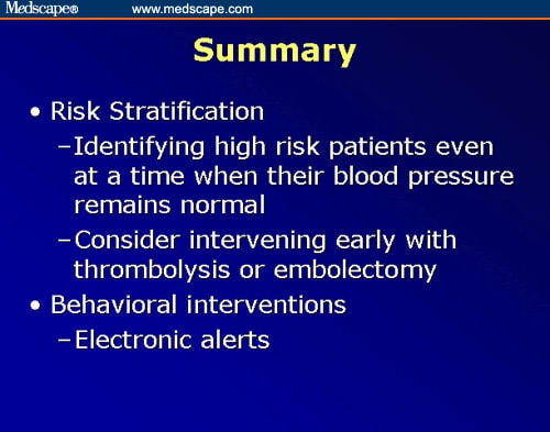 Diagnosis, Treatment and Prevention of Pulmonary Embolism