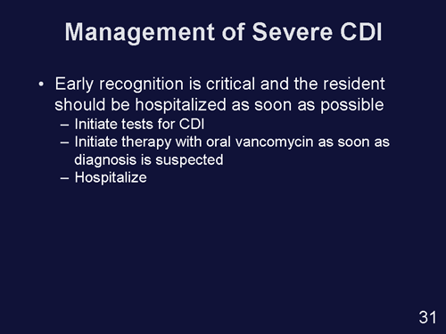 Clostridium difficile Infection in Long-Term Care: Tailored Approaches ...