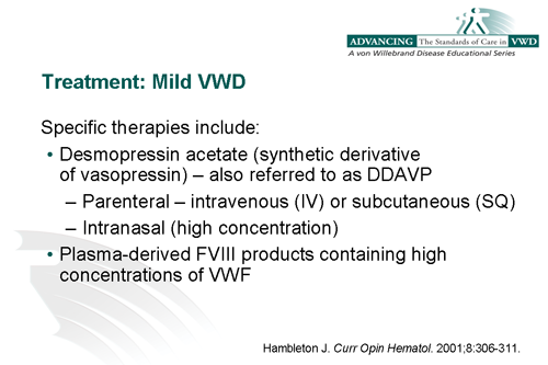 von Willebrand Disease-Pharmacist Role to Better Patient Outcome-Transcript