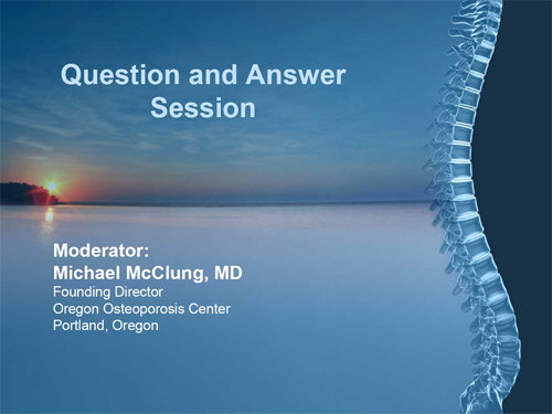 Question and Answer Session (Slides With Transcript)