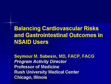 Balancing Cardiovascular Risks and Gastrointestinal Outcomes in NSAID Users