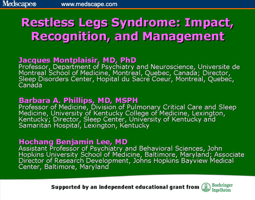 Restless Legs Syndrome: Impact, Recognition, and Management