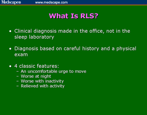 Restless Legs Syndrome: Impact, Recognition, and Management