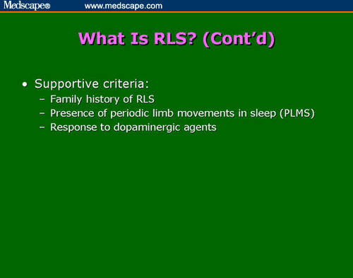 Restless Legs Syndrome: Impact, Recognition, and Management