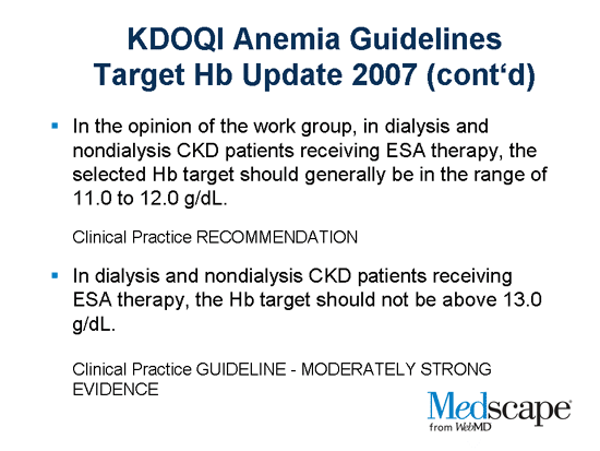 Improving Current Management of CKD-Related Anemia