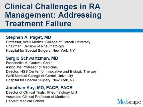 Clinical Challenges in RA Management