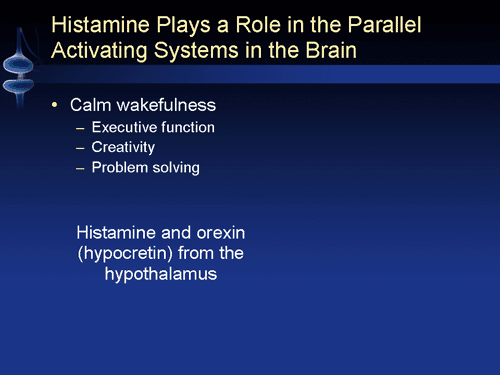 Histamine System Neurobiology: Key Regulator of Sleep-Wake Fx (Transcript)