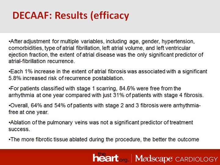 DECAAF (Delayed Enhancement MRI Prior to Ablation in Atrial Fibrillation)