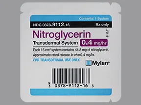 NitroDur, Minitran (nitroglycerin transdermal) dosing, indications, interactions, adverse ...