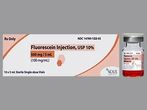 Indication-specific dosing for BioGlo, Fluorets, Ful-Glo (fluorescein ...