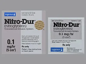 NitroDur, Minitran (nitroglycerin transdermal) dosing, indications, interactions, adverse ...