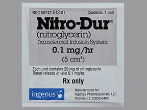 Nitrostat, NitroQuick (nitroglycerin sublingual) dosing, indications ...
