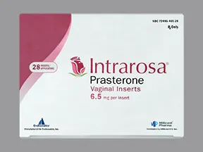 Intrarosa, DHEA intravaginal (prasterone, intravaginal) dosing ...