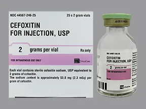 (cefoxitin) dosing, indications, interactions, adverse effects, and more