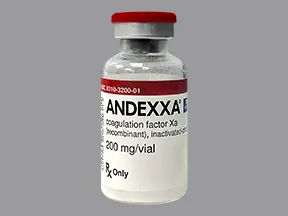 AndexXa, andexanet alfa (coagulation factor Xa recombinant, inactivated ...