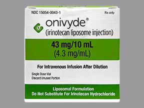 Onivyde (irinotecan liposomal) dosing, indications, interactions ...