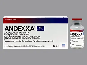 AndexXa, andexanet alfa (coagulation factor Xa recombinant, inactivated ...