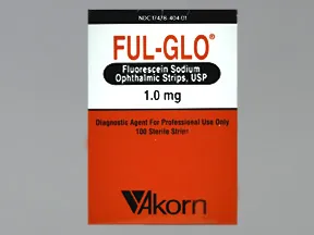 Indication-specific dosing for BioGlo, Fluorets, Ful-Glo (fluorescein ...